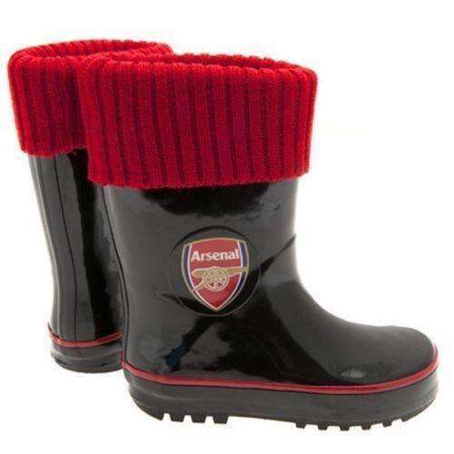 Arsenal FC Children's Wellington sock boots new with tags EPL Gunners ...