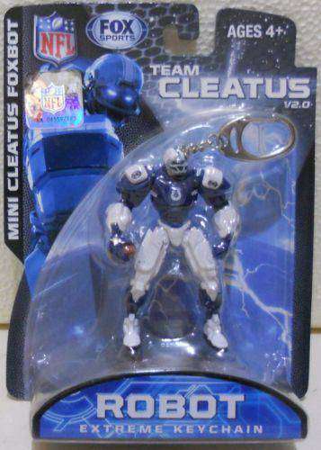 Indianapolis Colts Fox Sports Team Cletus NFL V2.0 Robot Keychain Figu ...