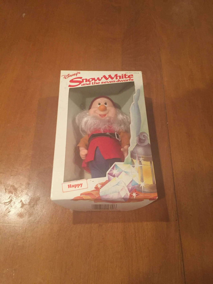 Disney Snow White and the Seven Dwarfs Happy Action Figure NIB Bikin E ...