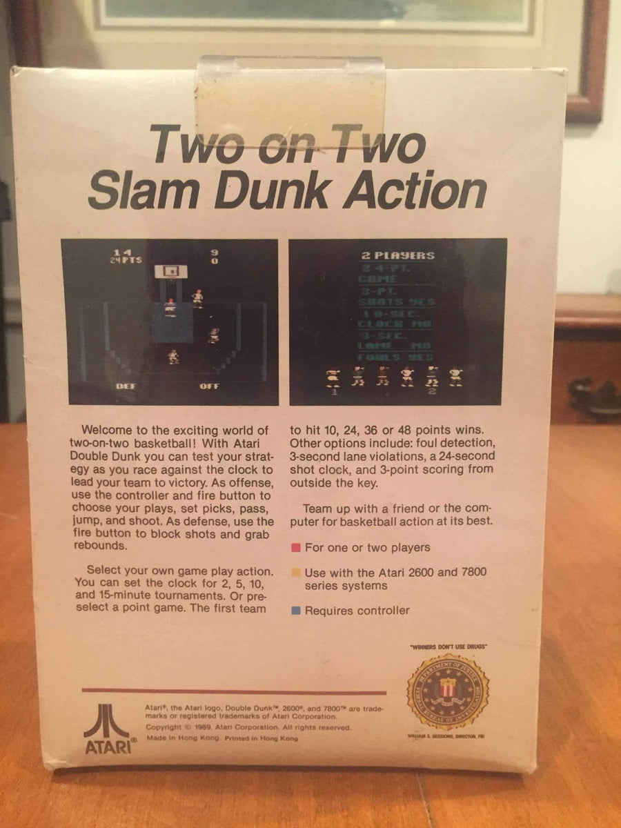 Double Dunk Atari 2600 Video Game NIB 1989 – Marvelous Marvin Murphy's
