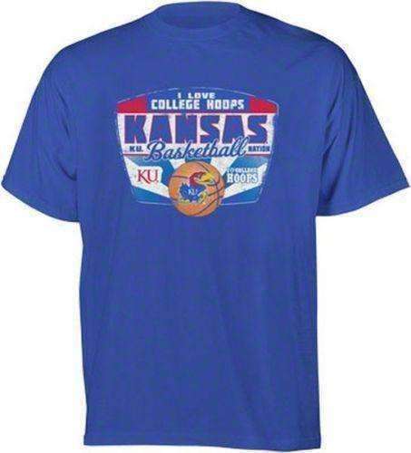 Kansas Jayhawks Basketball College Hoops t-shirt NWT Big 12 NCAA Rock ...