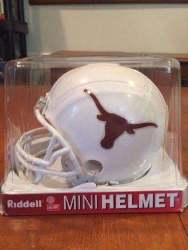 Texas Longhorns Mini Helmet by Riddell New in Box Hook Em Horns ...