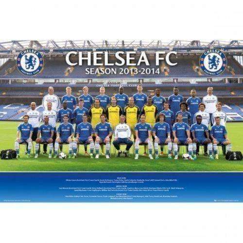 Chelsea FC 2013-2014 Team Squad Poster English Premier League new Blue ...